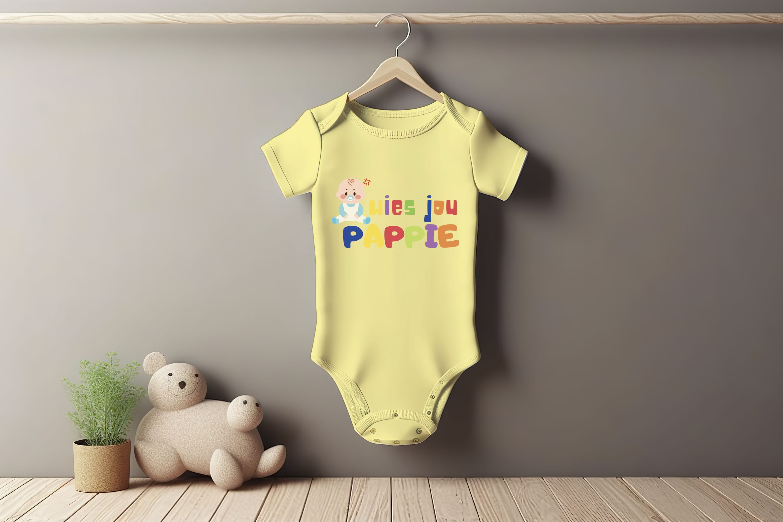 Wie jou Pappie Baby Grower Short Sleeve - Main Site